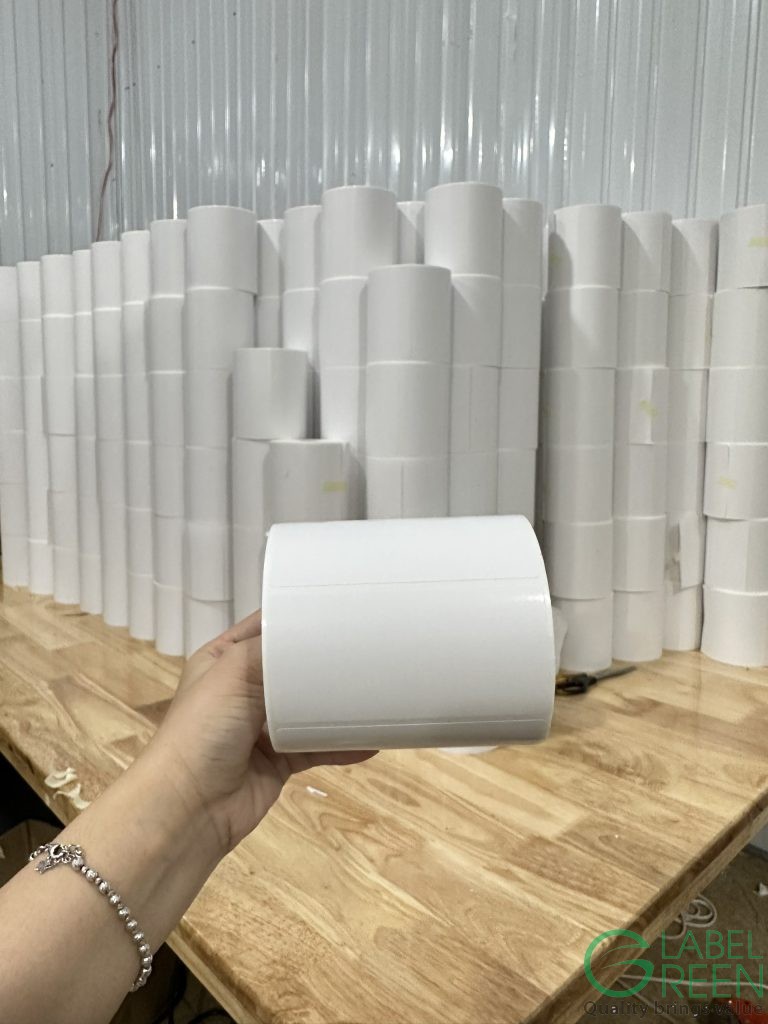 Decal giấy thường 100mmx50mm - CÔNG TY TNHH IN GREEN LABEL